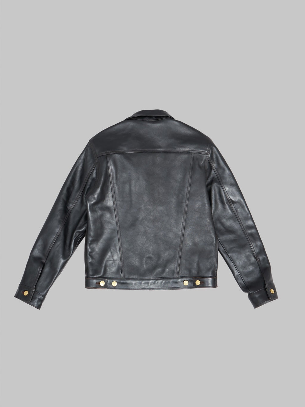 Double Helix Western Pioneer Tea Core Horsehide Jacket Black