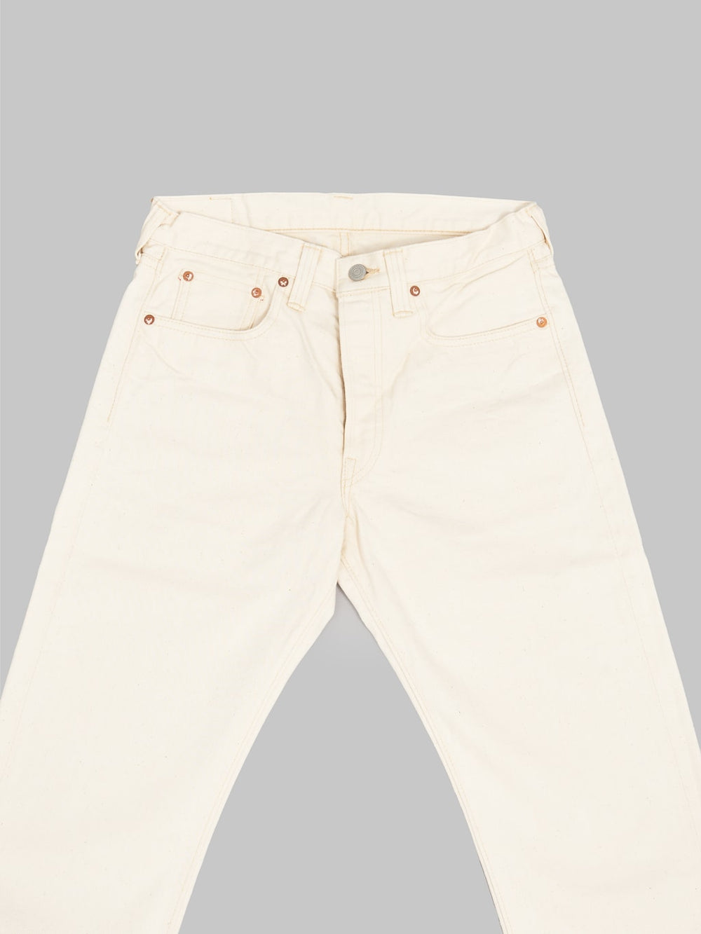 Fullcount 1108EC 13oz Ecru Selvedge Slim Straight Jeans | Organic Denim