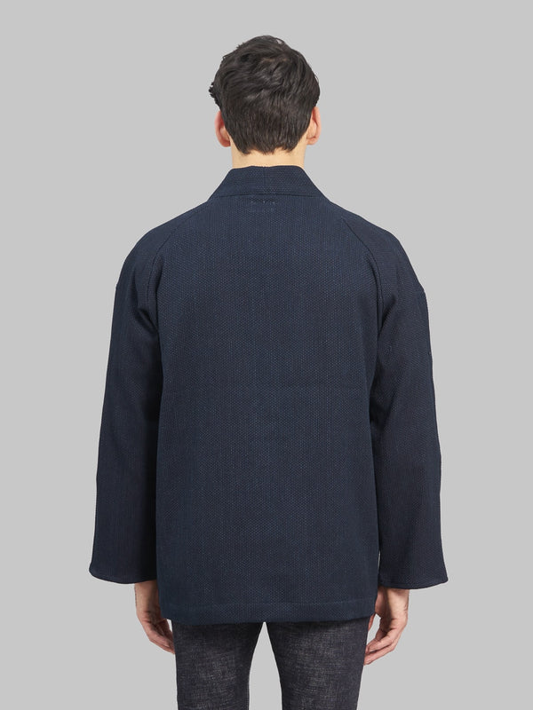 Japan Blue Indigo Sashiko Haori Jacket | Made in Japan