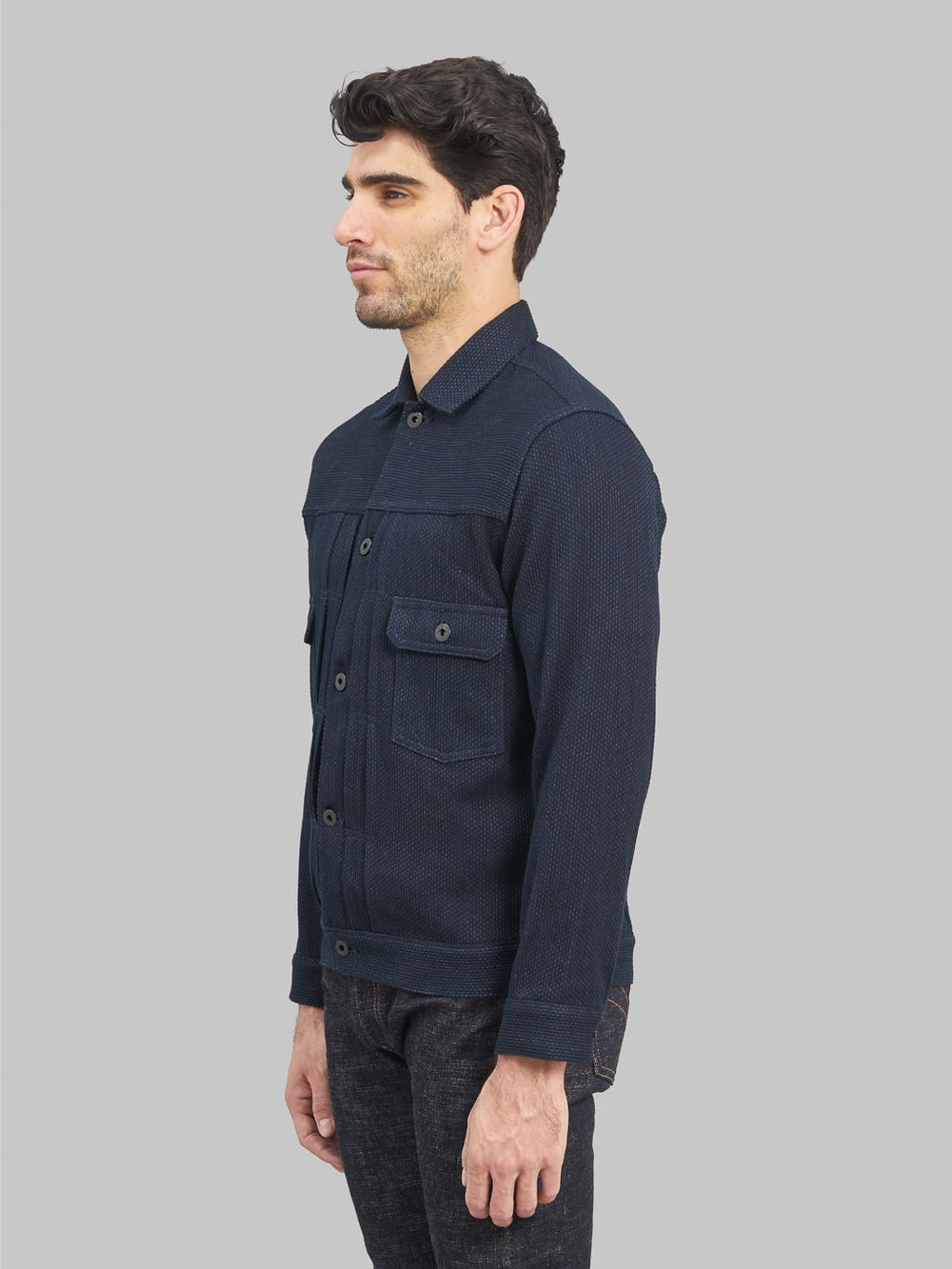 Japan Blue Sashiko Type II Jacket Indigo – Slim Fit Heritage