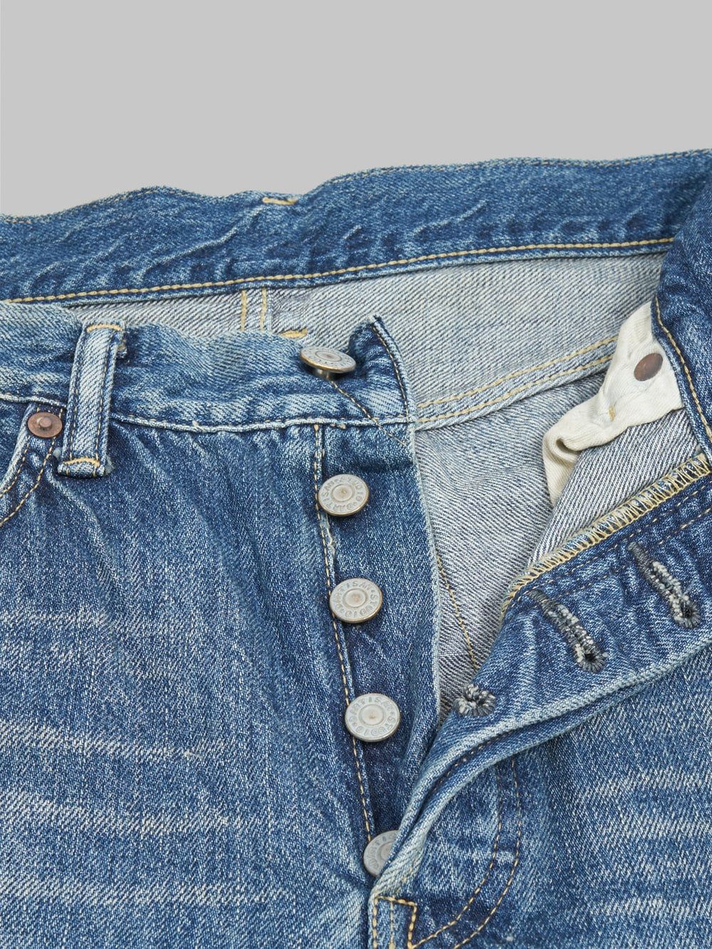 Studio D'Artisan D1844U Regular Straight Jeans – 1950s Wash Japanese Denim