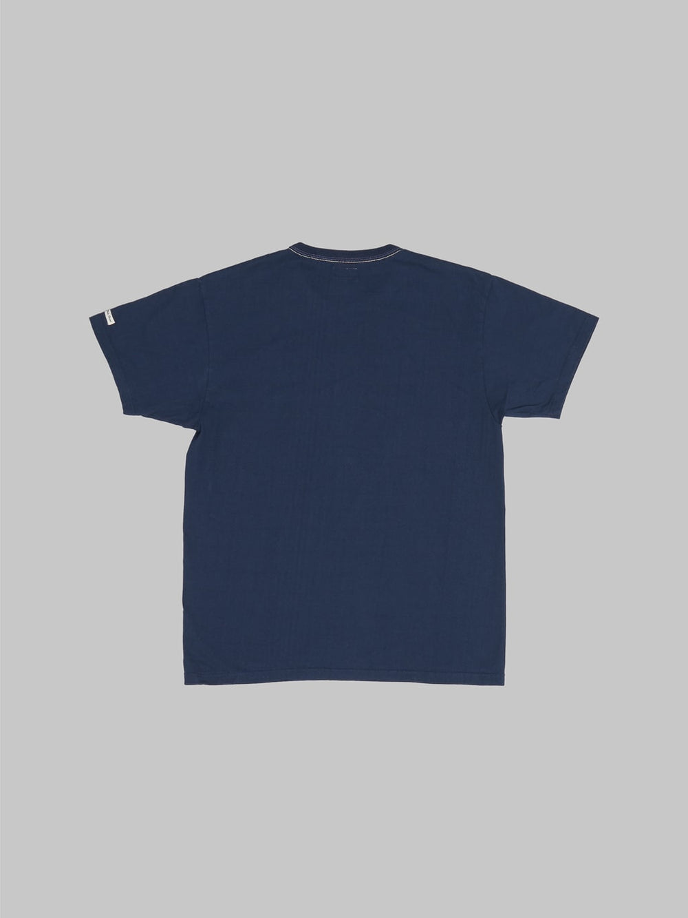 The Flat Head Loopwheeled Heavyweight Plain T-Shirt Navy