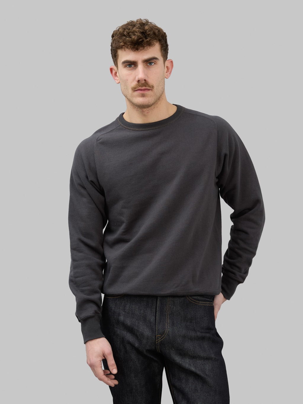 Buzz Rickson's BR69463 Freedom Sleeve Sweatshirt Black – 1940s Repro