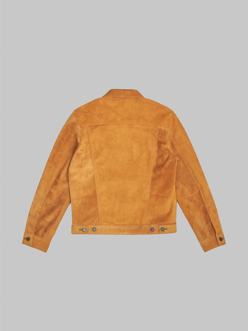Double Helix The Boxer Beige Suede Horsehide Jacket