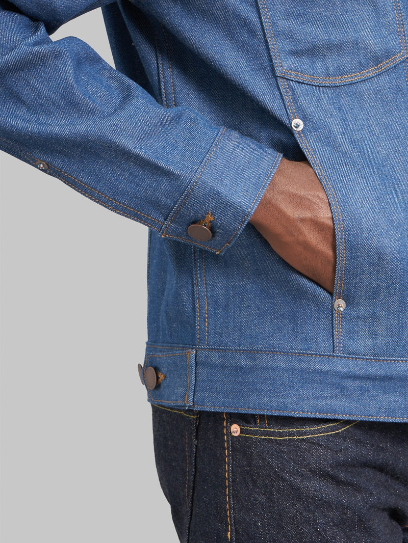 Freenote Cloth CD-1 Classic Denim Jacket – 12oz Vintage Blue Selvedge Denim