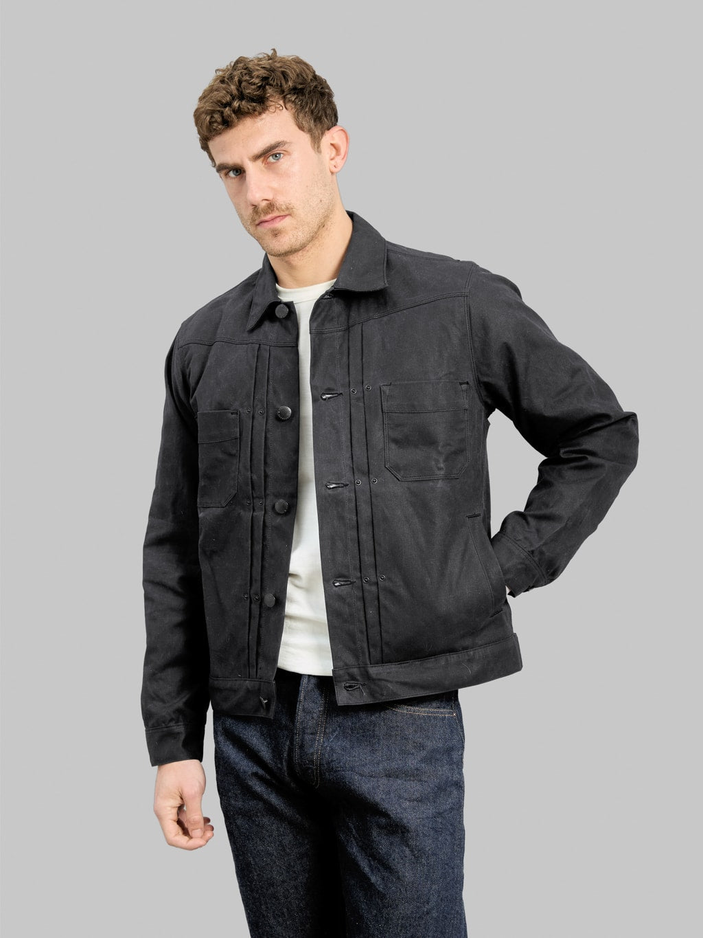 Freenote Cloth RJ-1 Riders Jacket Black – As Seen in Yellowstone