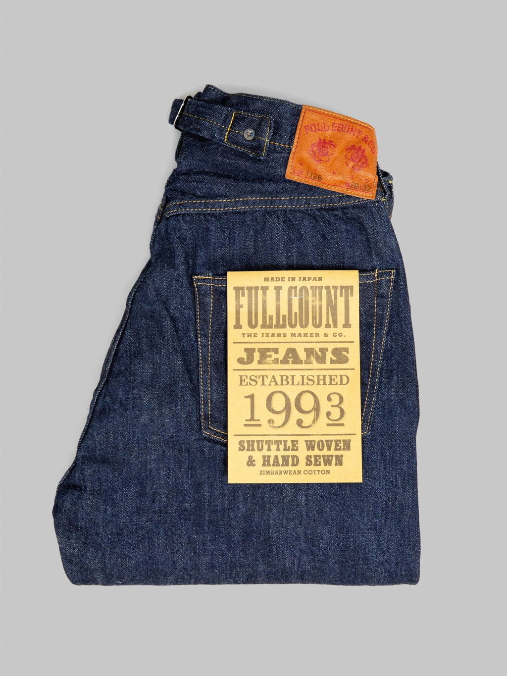 Fullcount 1126 11.5oz Super Smooth 1937 Wide Straight Selvedge Jeans