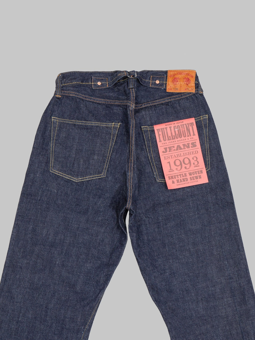 Fullcount 1136 13.7oz Indigo Vintage 1937 Wide Straight Selvedge Jeans