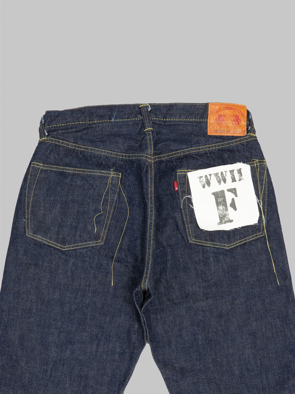 Fullcount S0105 13.7oz WWII Model Jeans – Brown Cotton, Wide Straight Fit