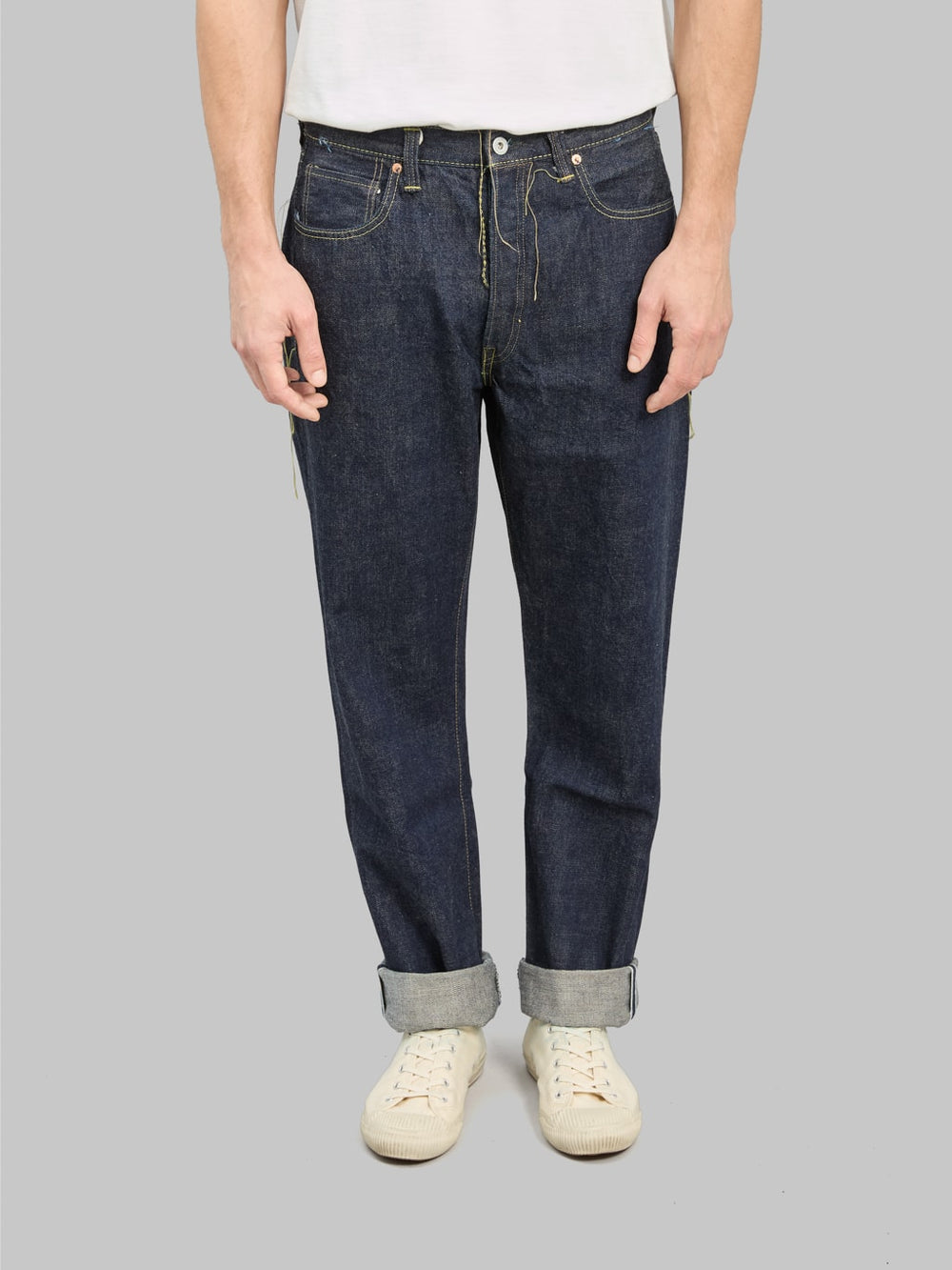Fullcount S0105 13.7oz WWII Model Jeans – Brown Cotton, Wide Straight Fit