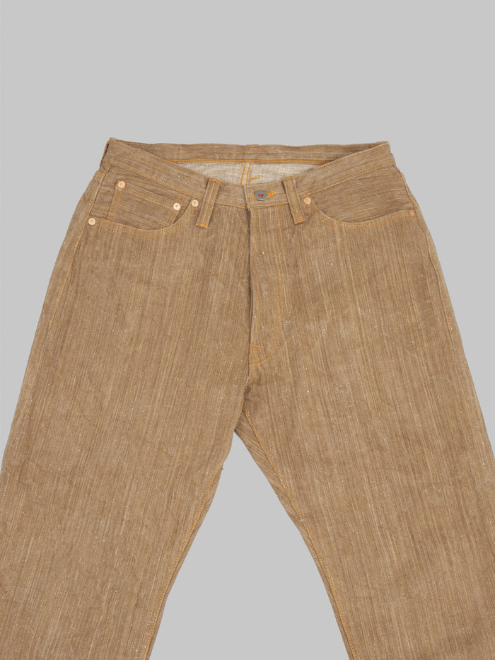 Graph Zero Natural Indigo Kakishibu Dyed Selvedge Jeans – 13oz Japanese ...