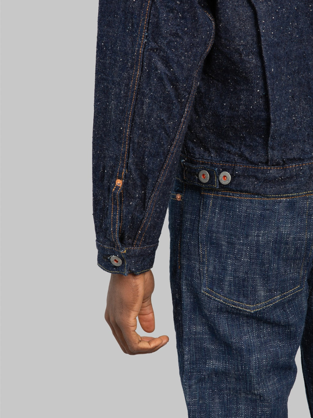 Graph Zero Type II Denim Jacket - 15oz Nep Selvedge with T-Back Design