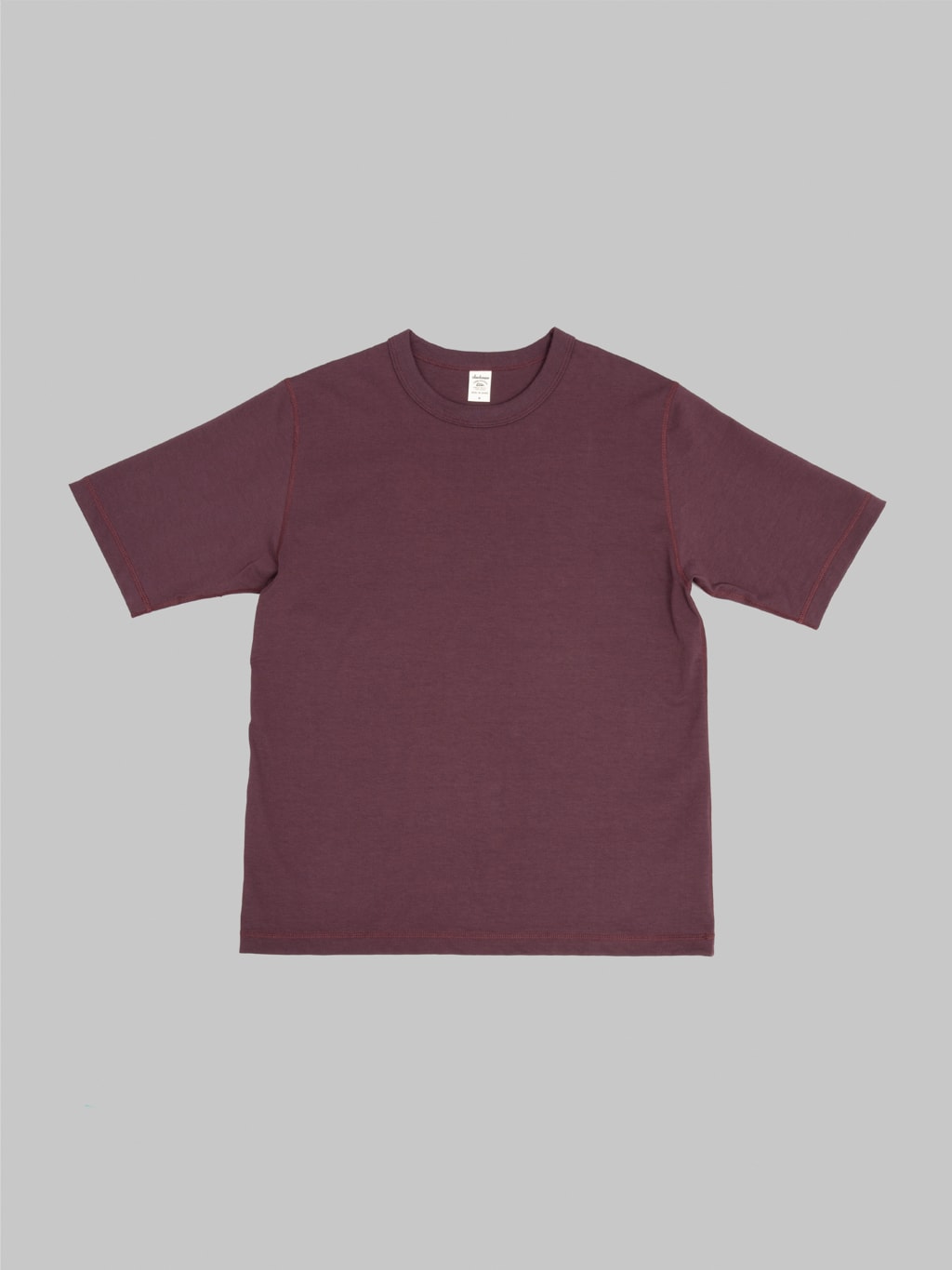 Jackman Grace T-shirt Mauve Wine – Boxy Fit, Baseball Inspired