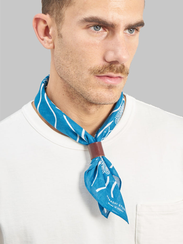 Kobashi Studio Leather Bandana Ring - Handmade in Japan