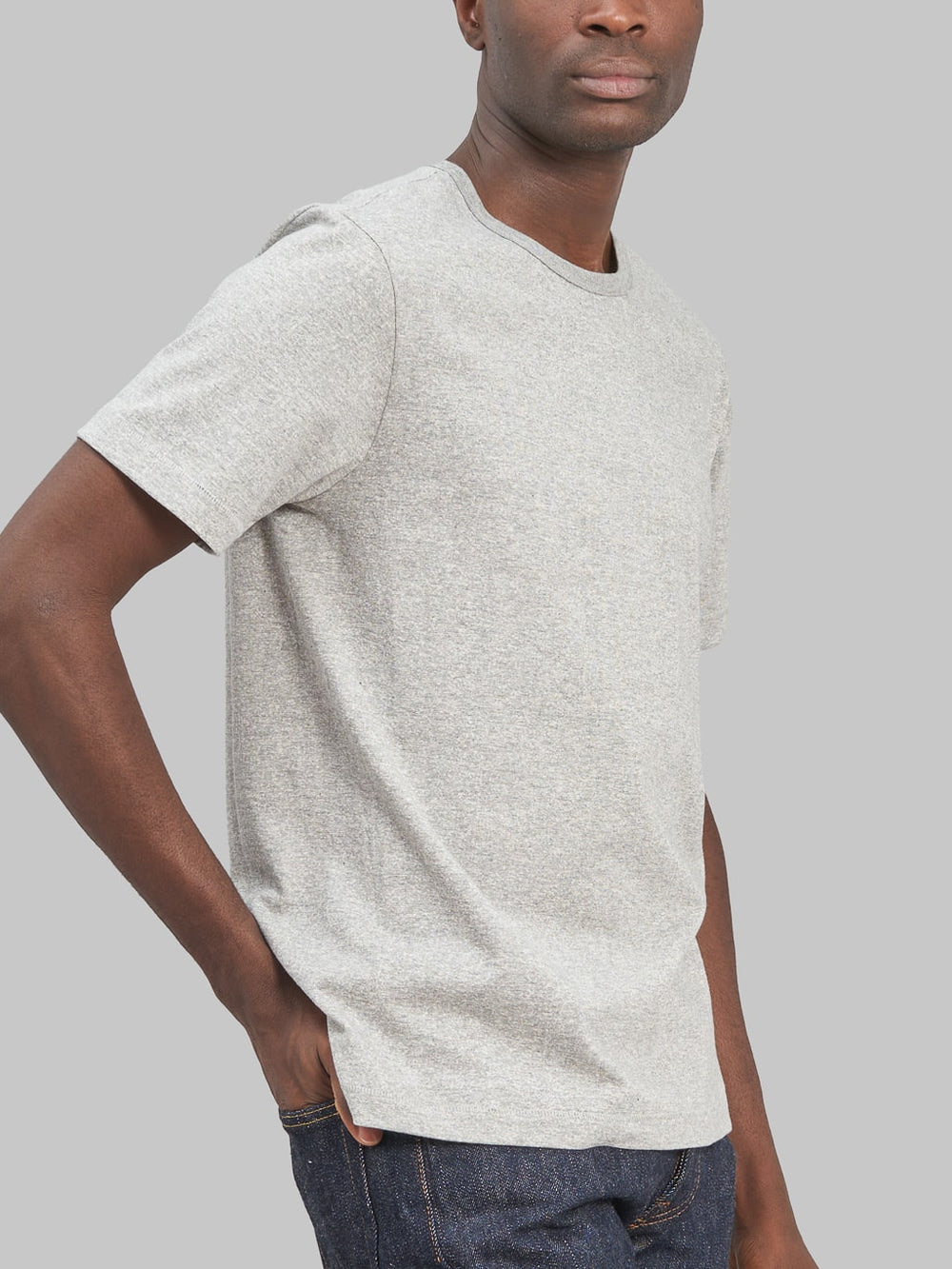 Merz b. Schwanen 215 Loopwheeled Classic T-Shirt Grey Melange