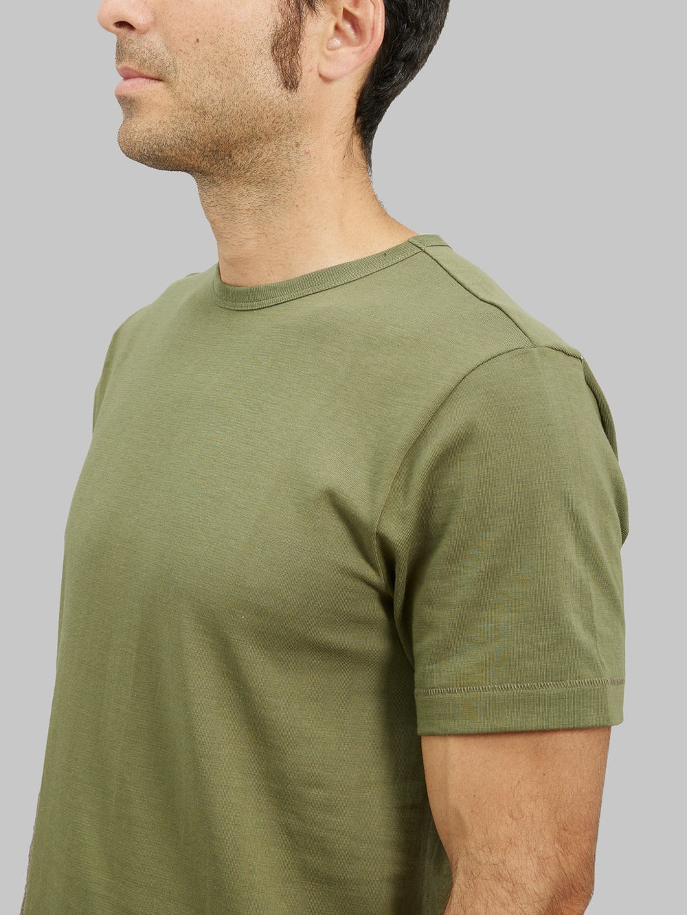 Merz b. Schwanen 215 Loopwheeled Classic T-Shirt Army Green