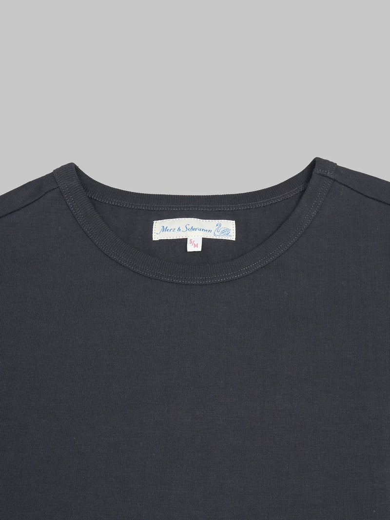 Merz b. Schwanen 215 Loopwheeled Classic T-Shirt Charcoal