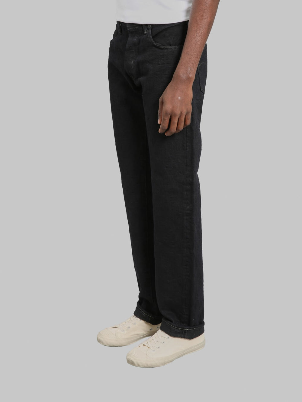 ONI Bumpy Denim 277 – Ultra-Slubby 17oz Overdye Jeans in Kuro Black