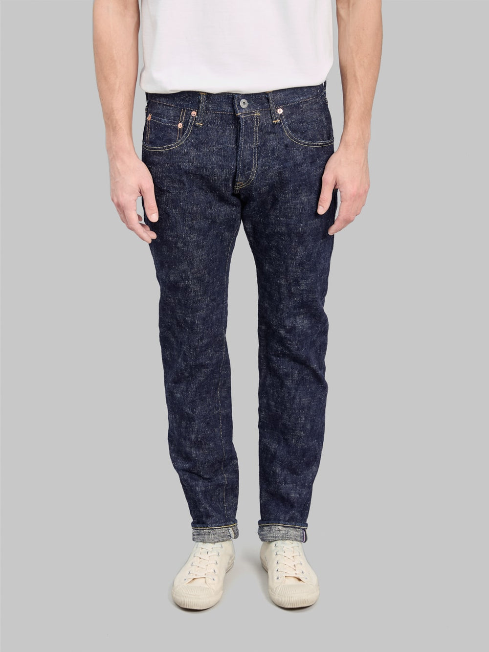 ONI Denim 622 Kasuri 17oz Relaxed Tapered Jeans - Japan-Made Selvedge
