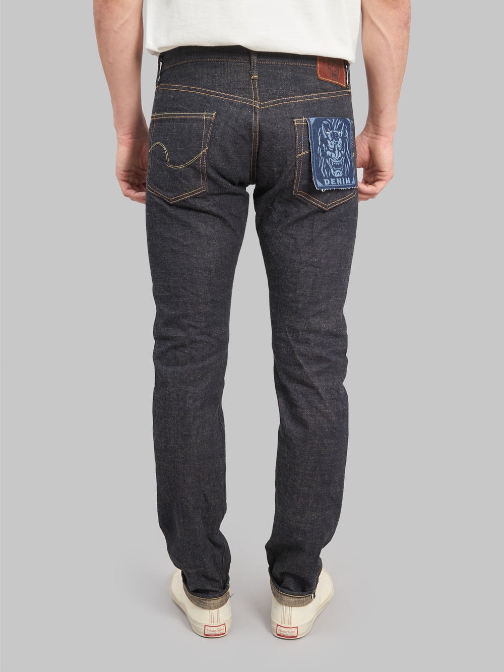 ONI Denim 622-KBE "Indigo Beige" 14oz Relaxed Tapered Jeans