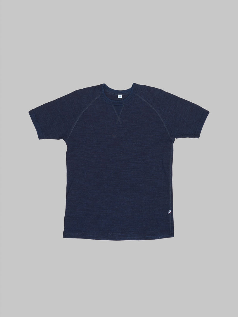 Pure Blue Japan 5404 Indigo Dyed Knitted Slub Jersey Raglan Short Slee