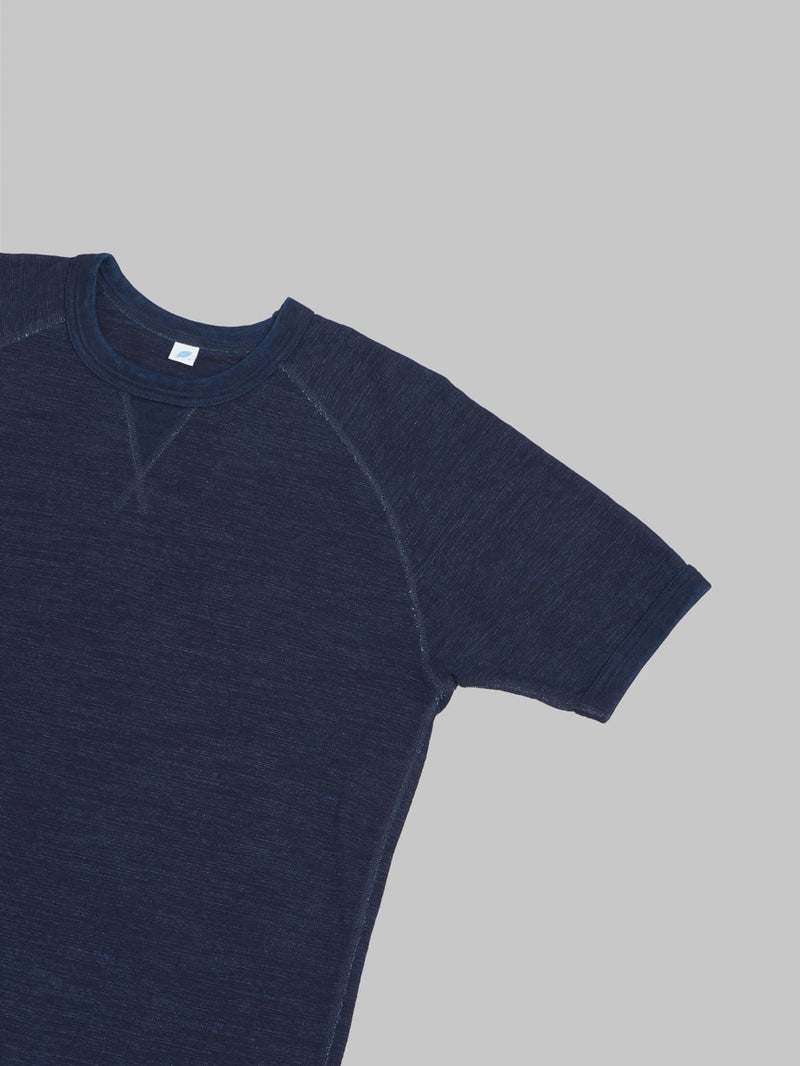 Pure Blue Japan 5404 Indigo Dyed Knitted Slub Jersey Raglan Short Slee