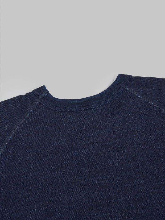 Pure Blue Japan 5404 Indigo Dyed Knitted Slub Jersey Raglan Short Slee