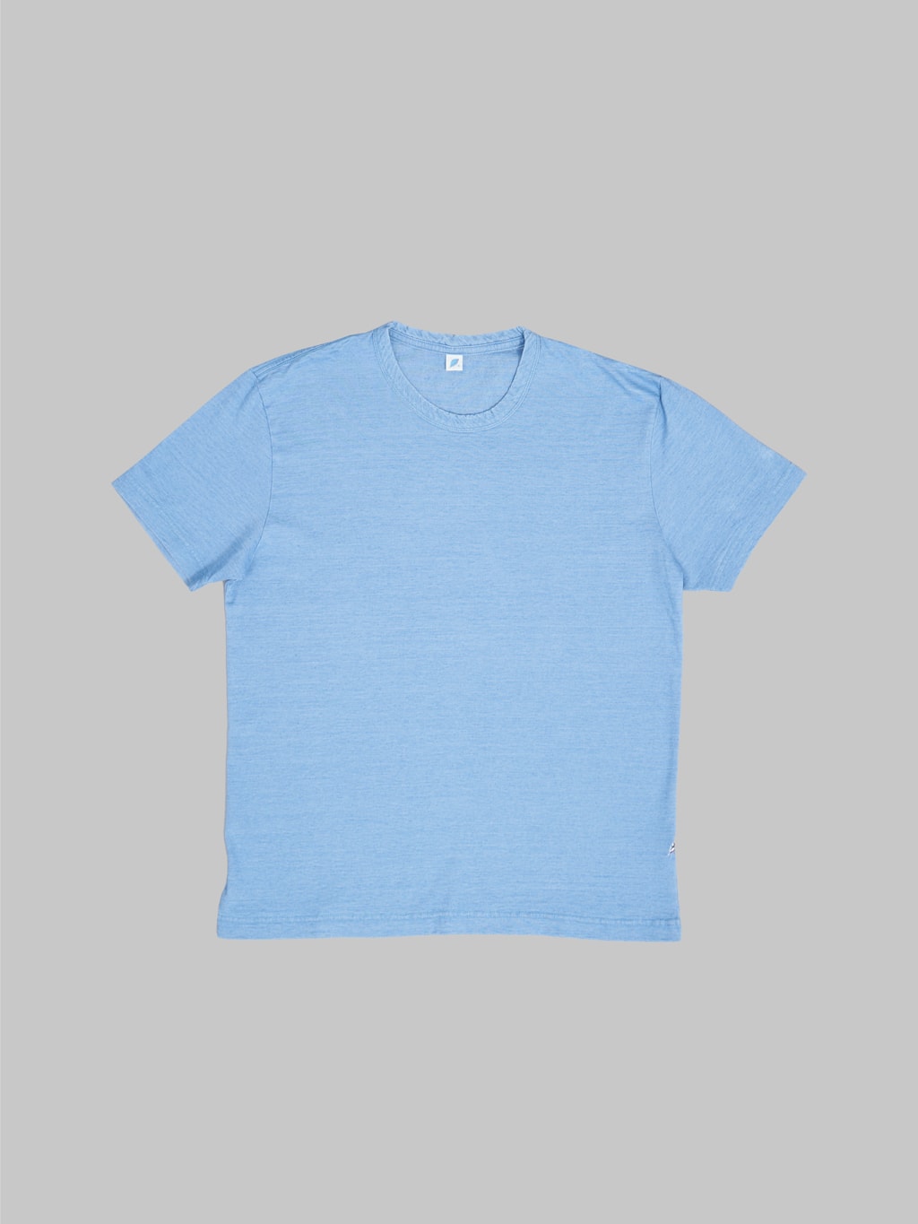 Pure Blue Japan SS5011-P Pale Indigo Dyed Crewneck T-Shirt