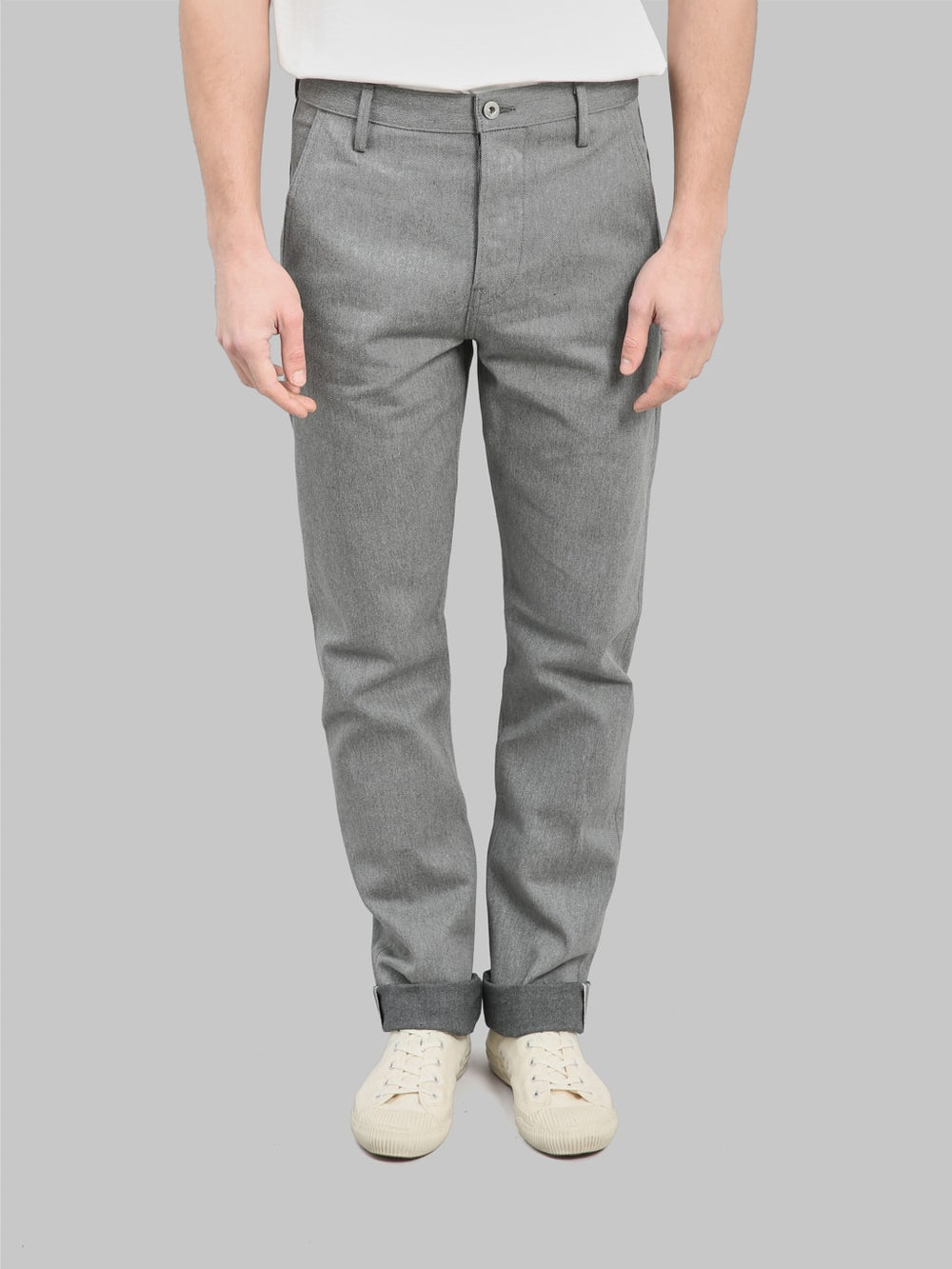 Rogue Territory Officer High Trouser - 12oz Grey Selvedge Denim Style