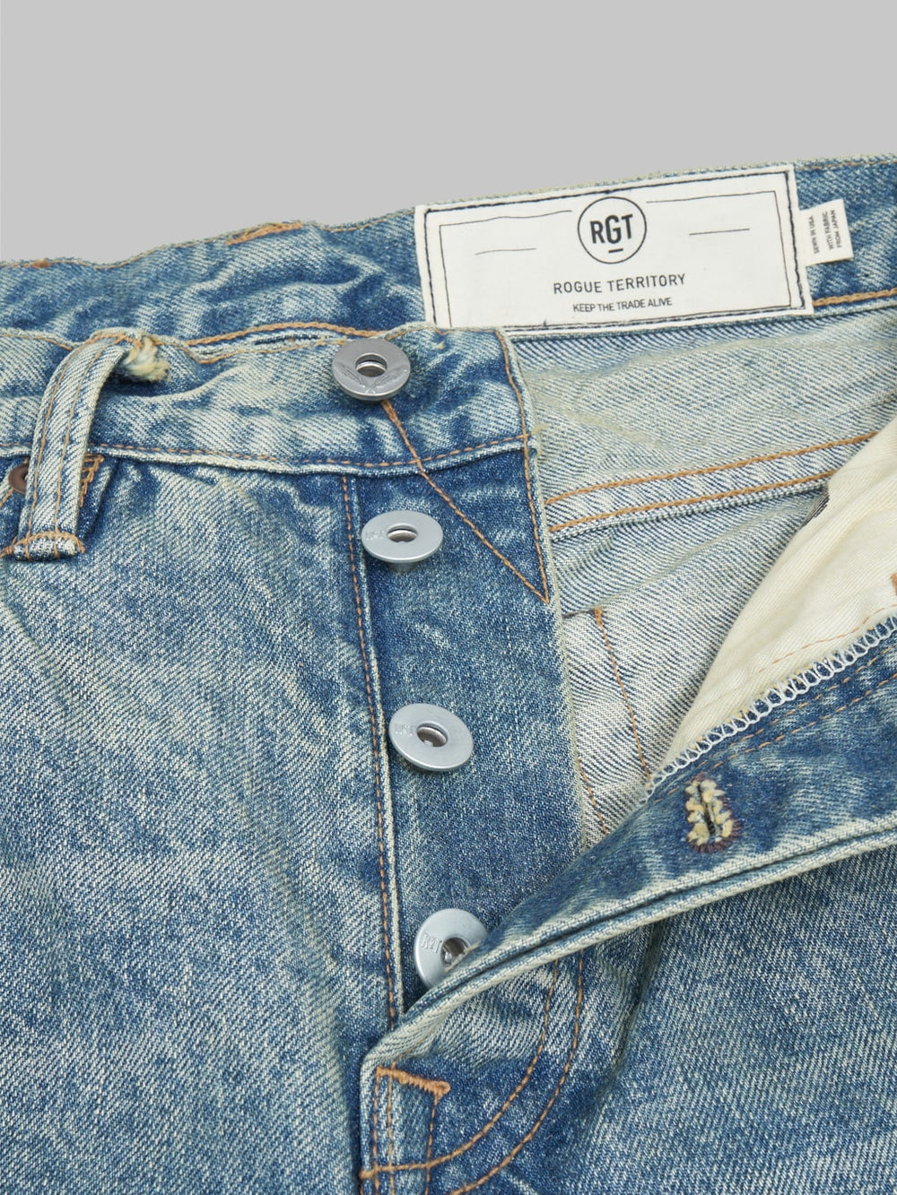 Rogue Territory 15.25oz Strider Light Indigo Wash Jeans