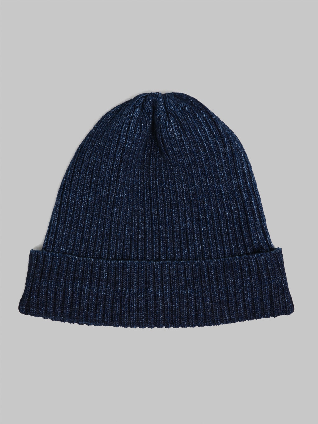 ROTOTO Indigo Cotton Roll Up Beanie | Made in Japan
