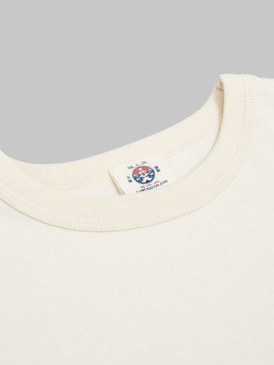 Samurai Jeans SJST25-RIM Inlay Loopwheel Solid Tee Ivory – Japan Made