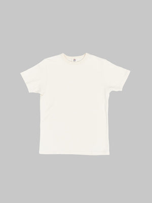 Samurai Jeans SJST25-RIM Inlay Loopwheel Solid Tee Ivory – Japan Made