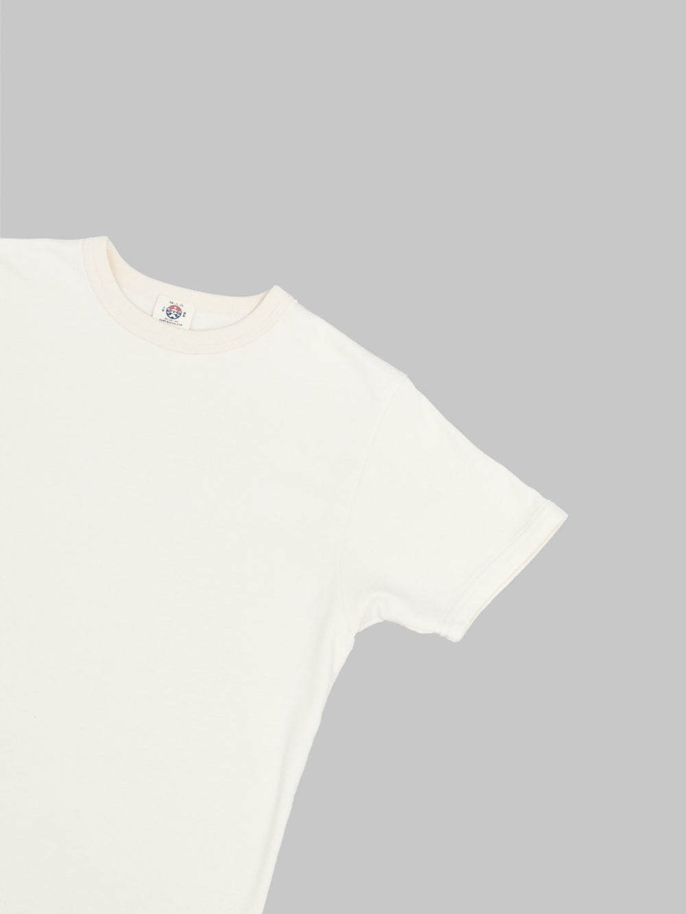 Samurai Jeans SJST25-RIM Inlay Loopwheel Solid Tee Ivory – Japan Made