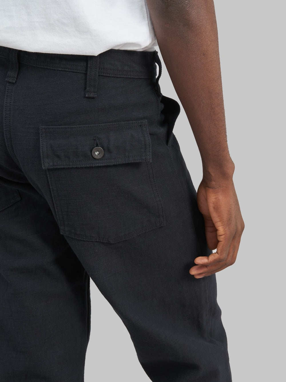 Samurai Jeans SJ52BK Black Back Satin Baker Pants - 15oz Selvedge ...