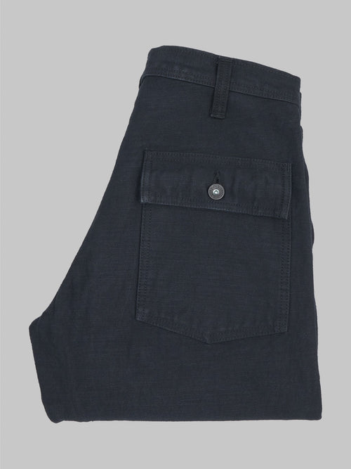 Samurai Jeans SJ52BK Black Back Satin Baker Pants - 15oz Selvedge ...