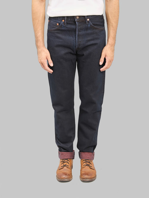 Studio D'Artisan D1908 14oz Bengara Iron Oxide Relax Tapered Jeans