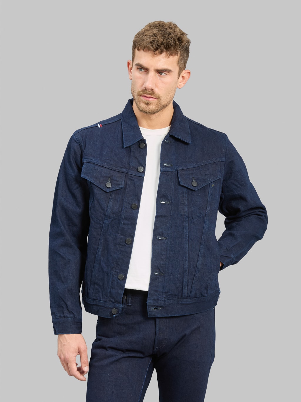 Tanuki Type III TNK403ID Jacket – 15oz Indigo x Indigo Selvedge Denim