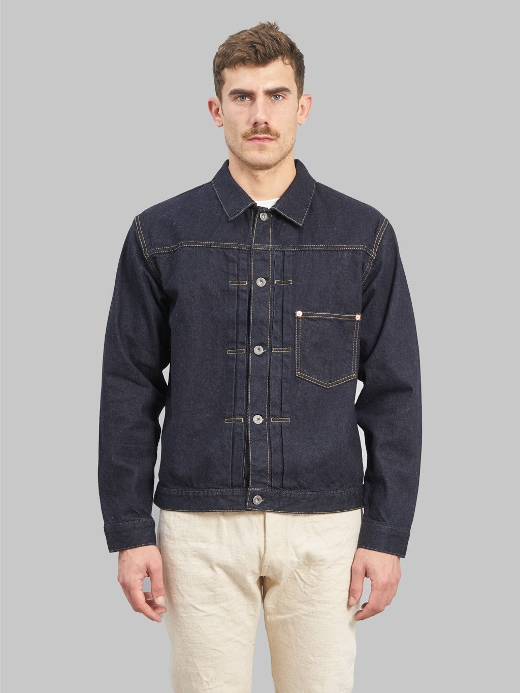 The Flat Head 12oz 40's Denim Jacket