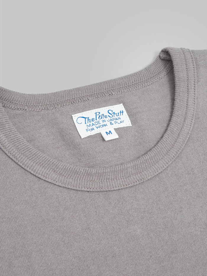The Rite Stuff Heavyweight 9oz Loopwheel Tee Grey | Made in Japan