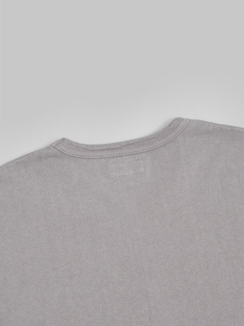 The Rite Stuff Heavyweight 9oz Loopwheel Tee Grey | Made in Japan