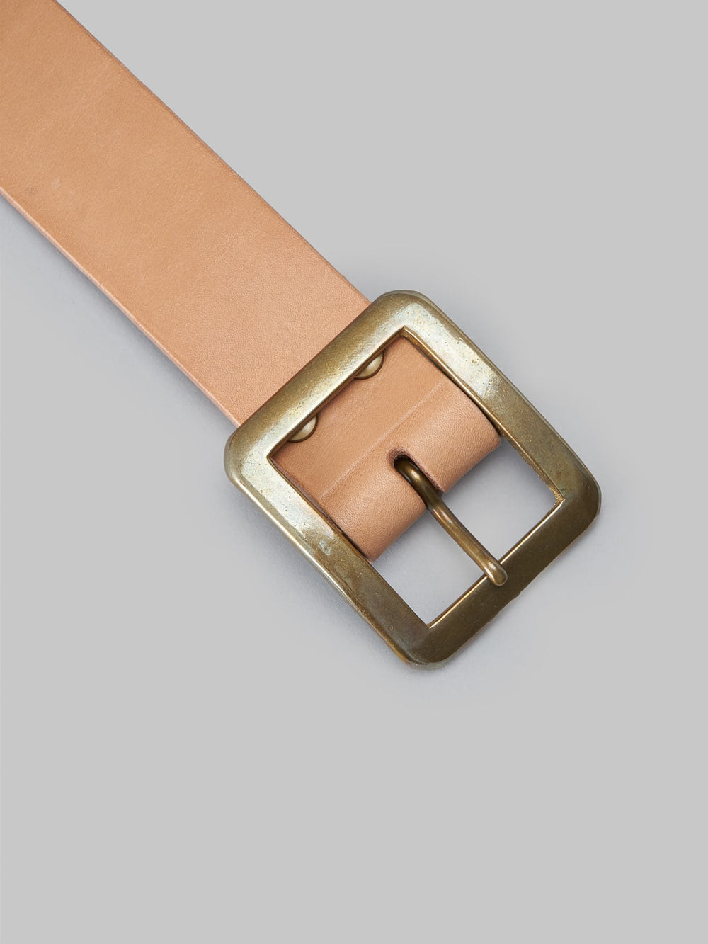 The Strike Gold Leather Belt Tan