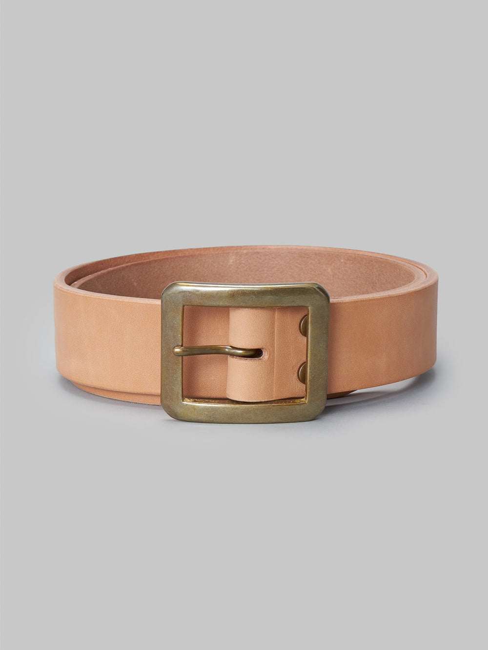 The Strike Gold Leather Belt Tan