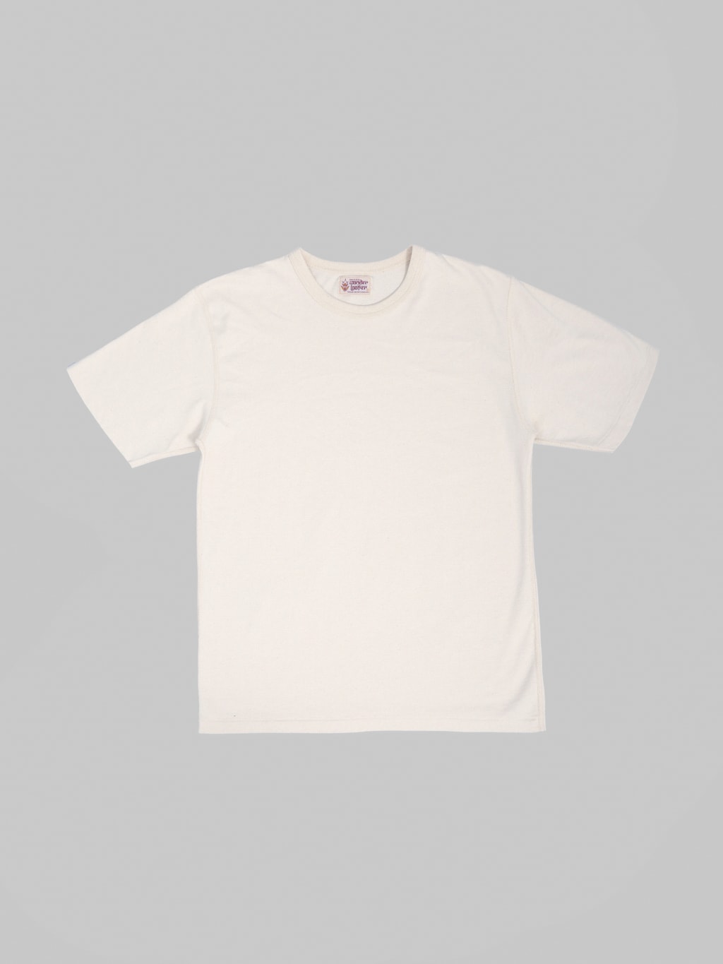 Wonder Looper Suvin Gold T-Shirt Tsuriami Made in Japan Ecru