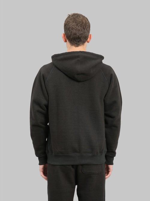 Wonder Looper 876gsm Double Heavyweight French Terry Zip Hoodie Black