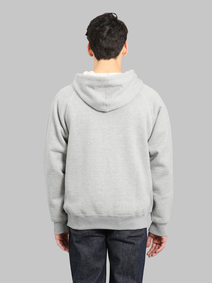 Wonder Looper 876gsm Double Heavyweight French Terry Zip Hoodie Grey