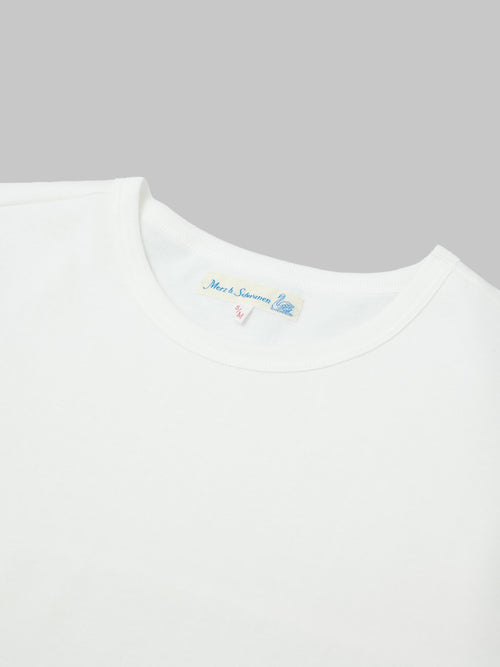 Merz b. Schwanen 215 Loopwheeled T-Shirt White - Worn in The Bear