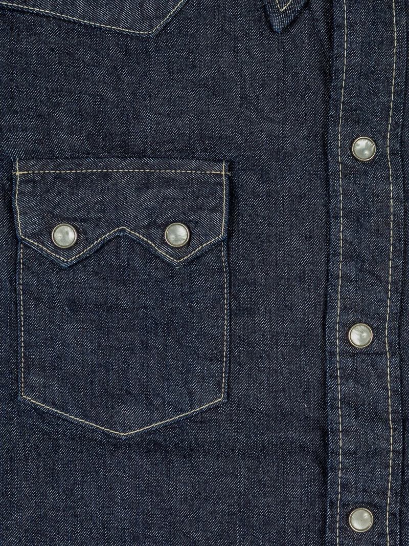 TCB Dude Ranch Shirt - Iconic 1950s Western Style in Premium Japanese Denim